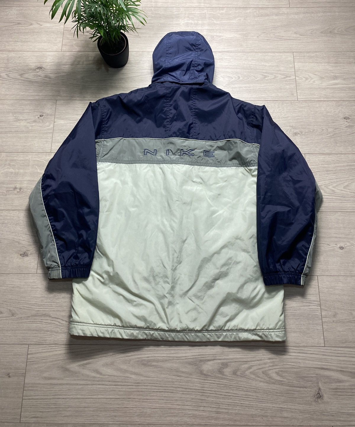 Nike × Vintage Vintage Nike Big Swoosh Logo down jacket old retro USA ...