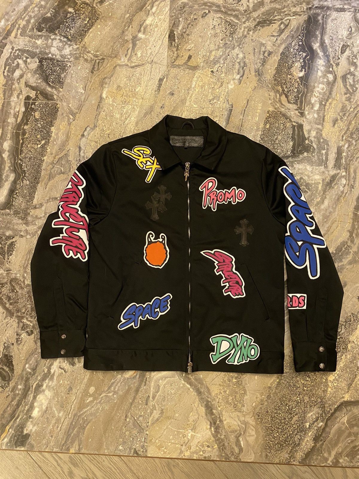 Chrome Hearts × Matty Boy Chrome Hearts Mattyboy Patches Bomber | Grailed