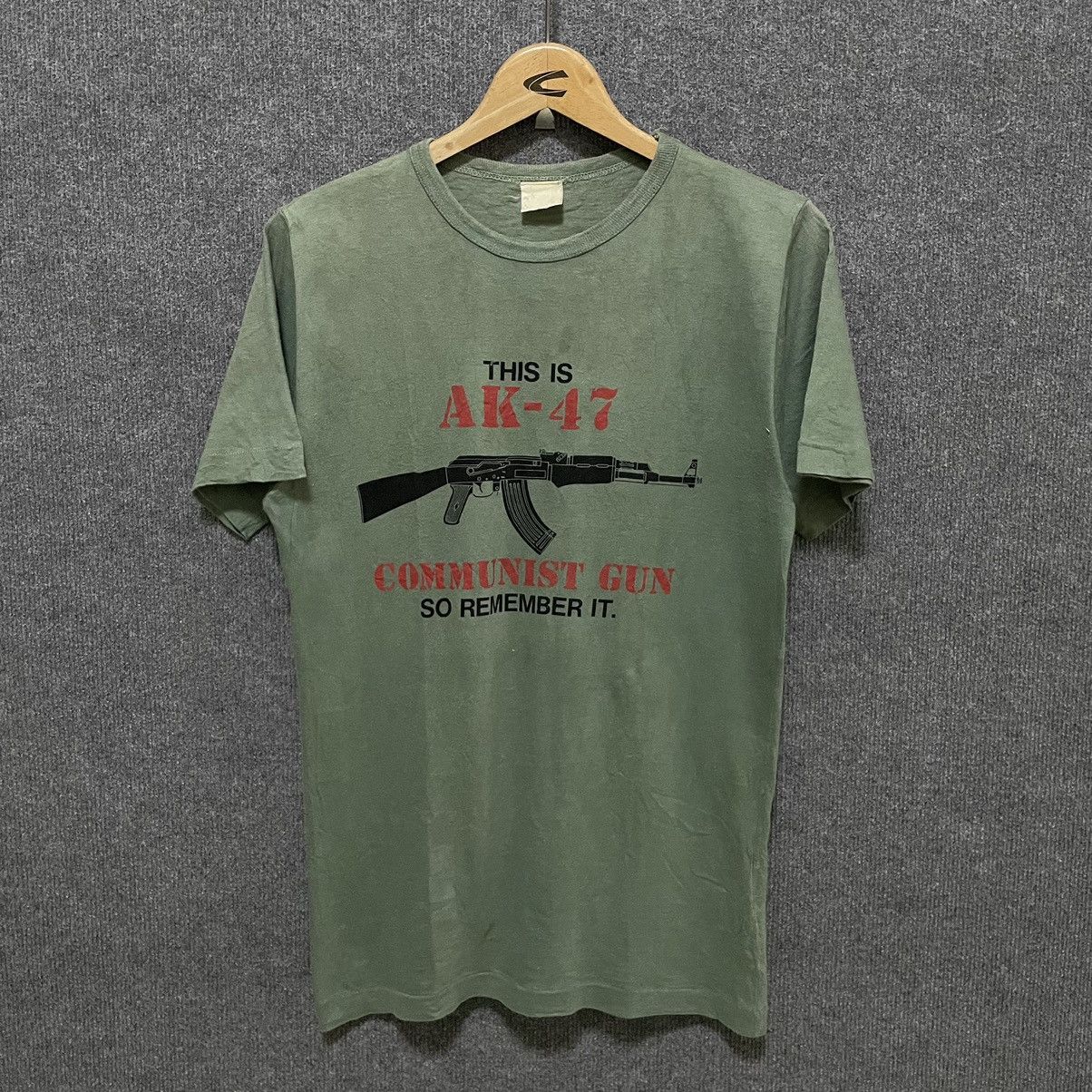 Military × Vintage Vintage AK-47 Communist Gun T Shirt | Grailed