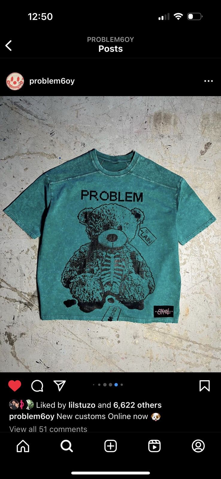 Streetwear Skoot/problemboy lain bear PROBLEM shirt | Grailed