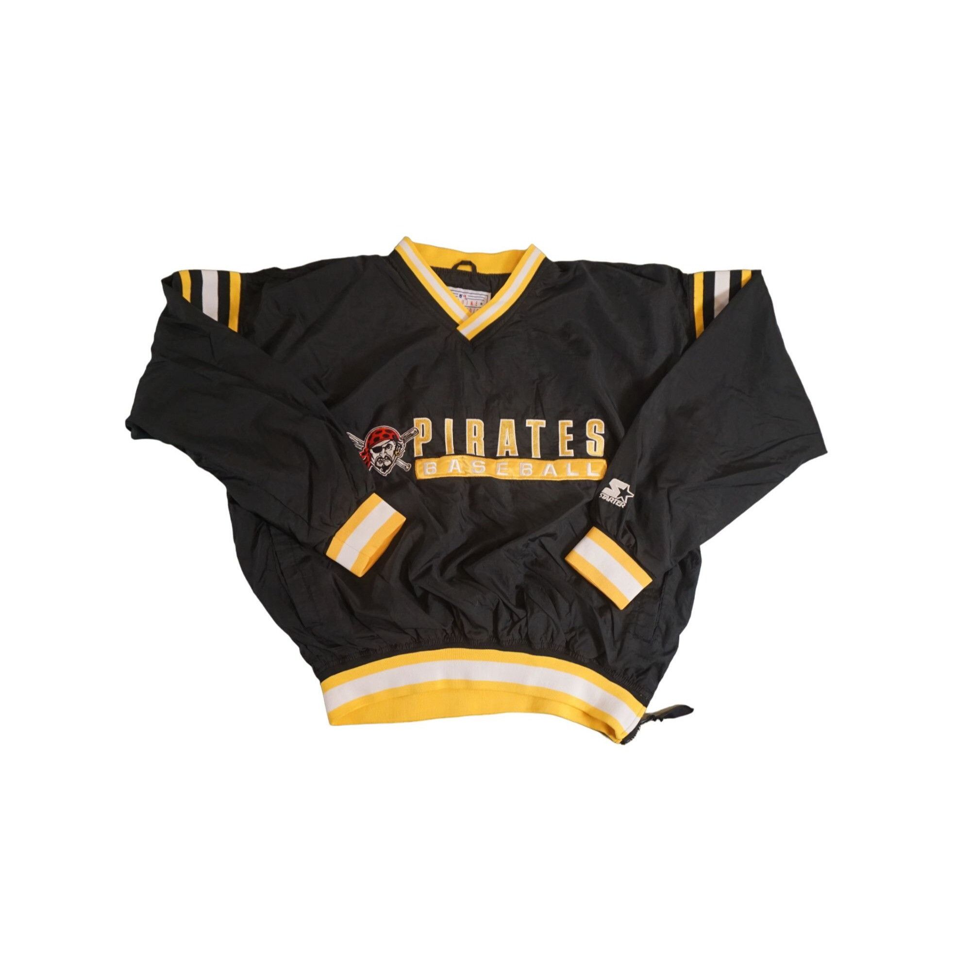 Starter Vintage Pittsburgh Pirates Windbreaker Pullover V-Neck Large ...