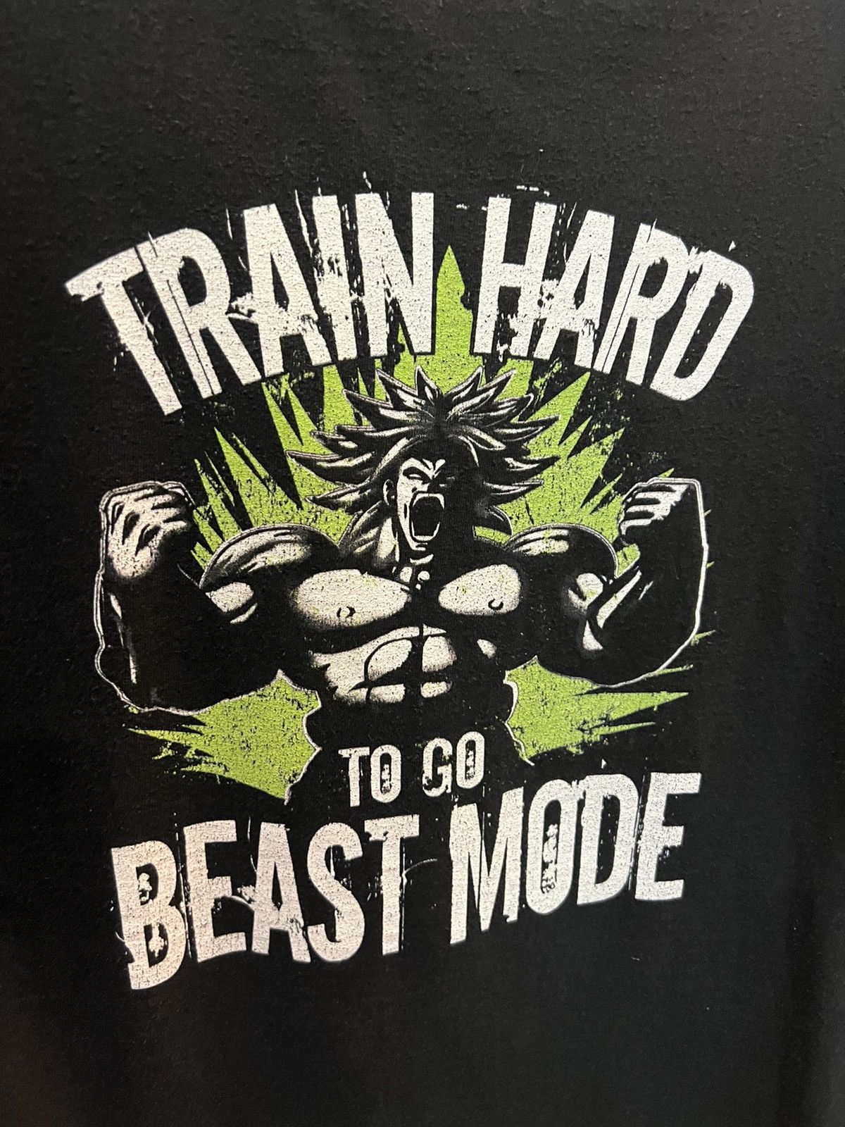 Hanes Dragon Ball Z Broly Train Hard To Go Beast Mode T-Shirt | Grailed