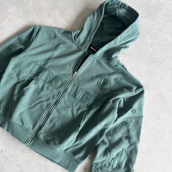 Prolific Prolific Cropped Fabric Patch Hoodie | Grailed
