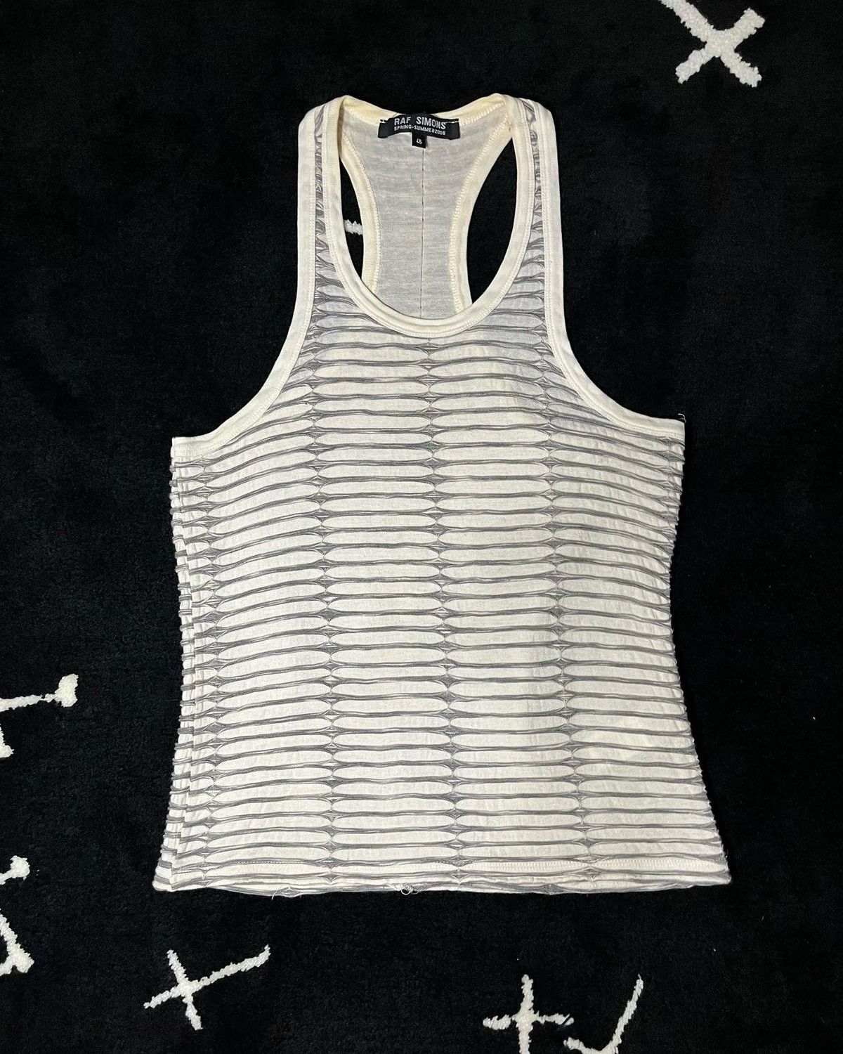 Raf Simons RAF SIMONS TANK TOP SS06 ICARUS SURGUIT LASER CUT | Grailed