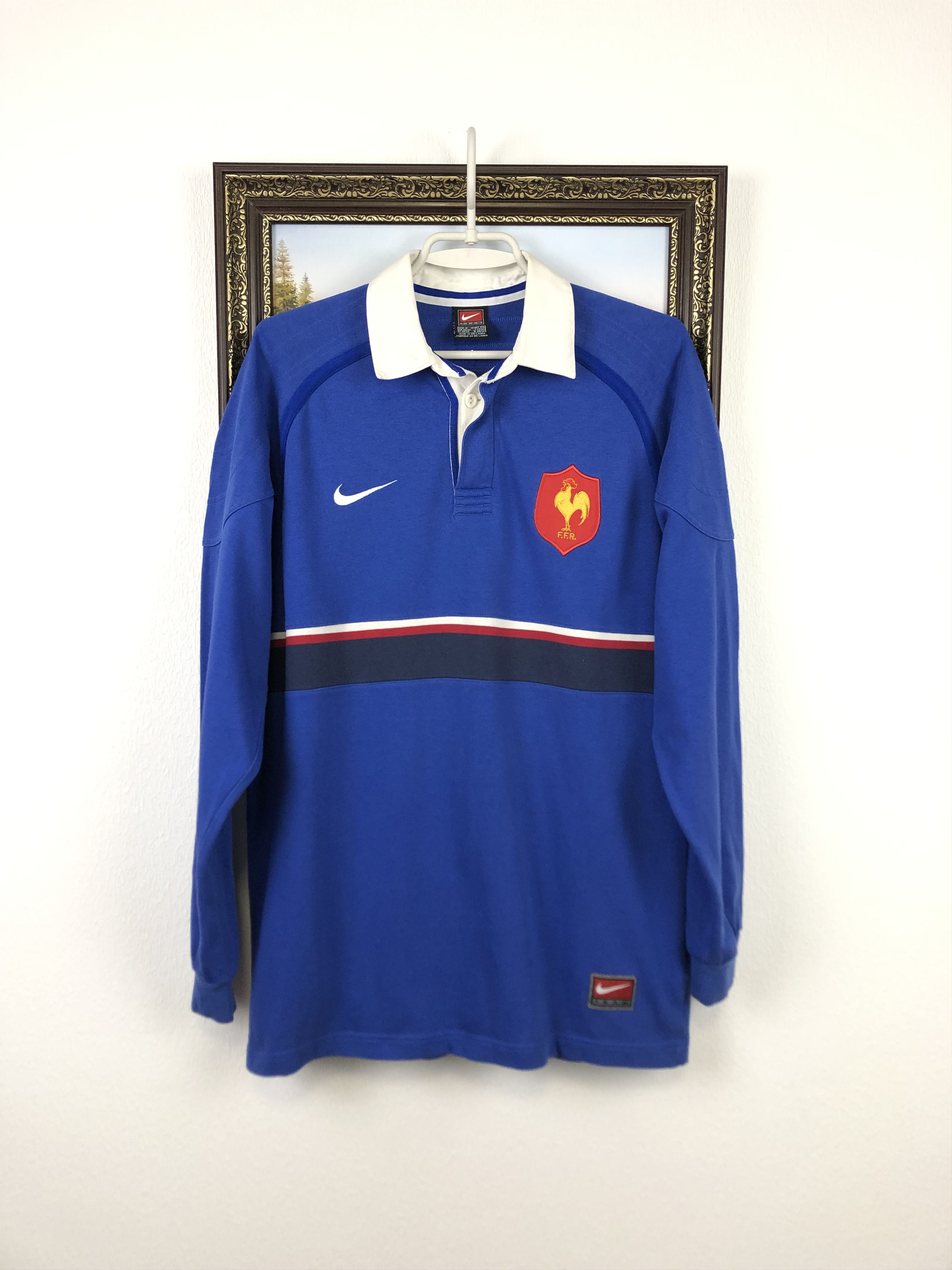 Nike Vintage France Rugby Union Jersey Long Sleeve Shirt Rare | Grailed