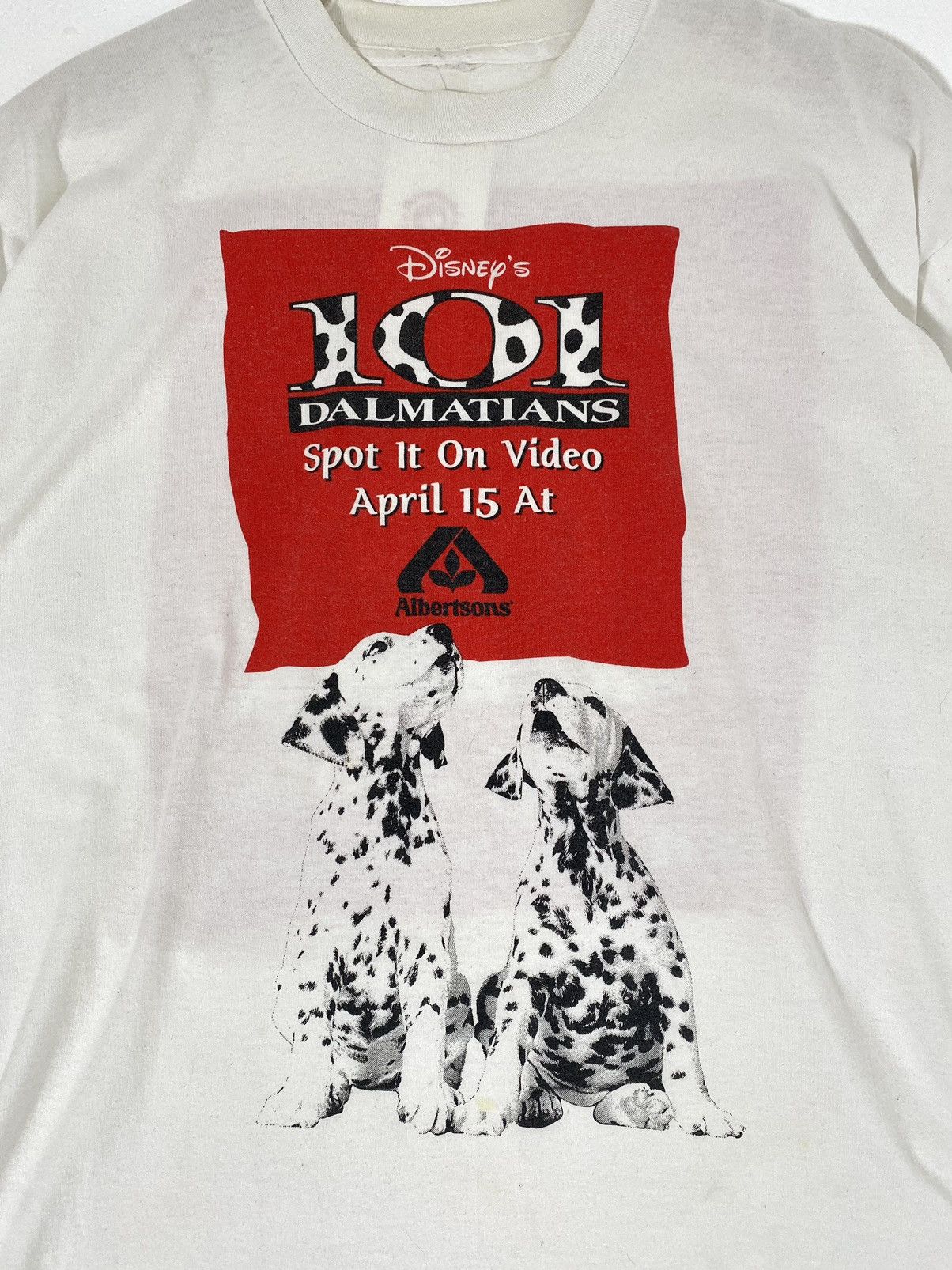 Vintage 1990's Disney/Albertson's "101 Dalmatians" Movie T-Shirt | Grailed