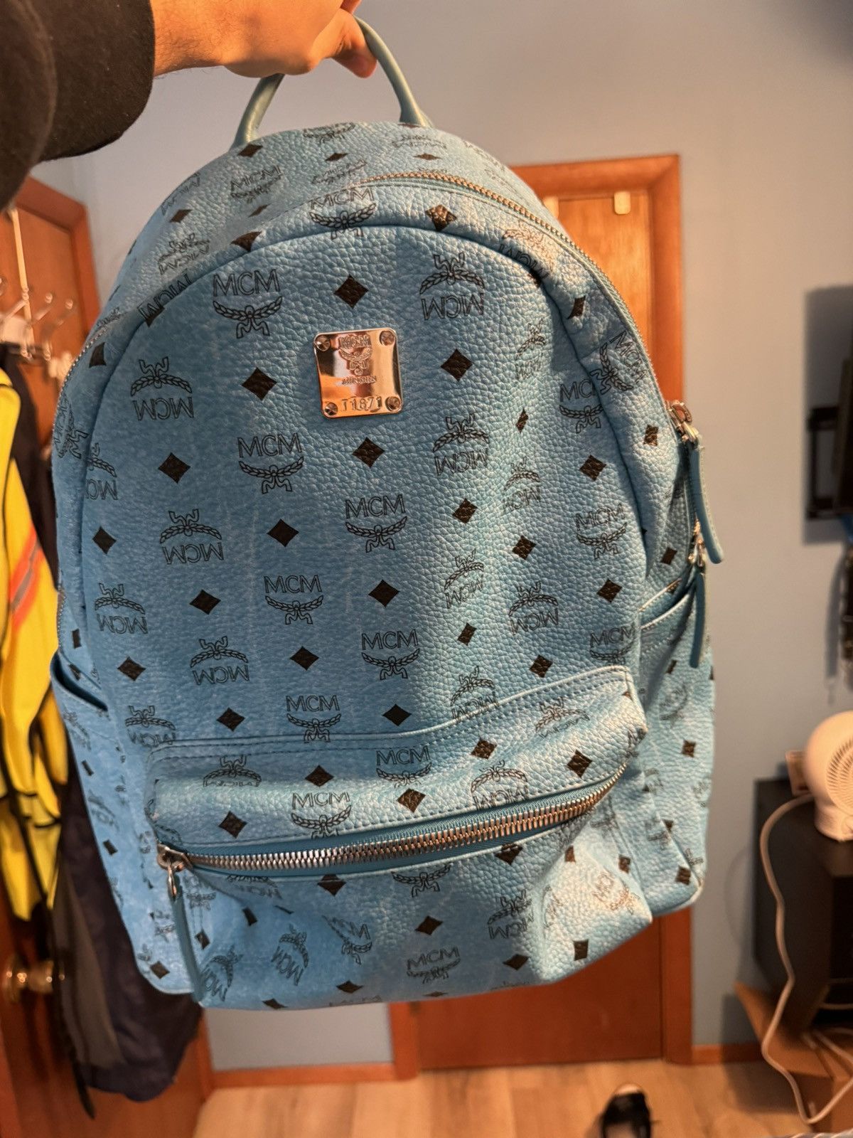MCM MCM Backpack Baby Blue | Grailed