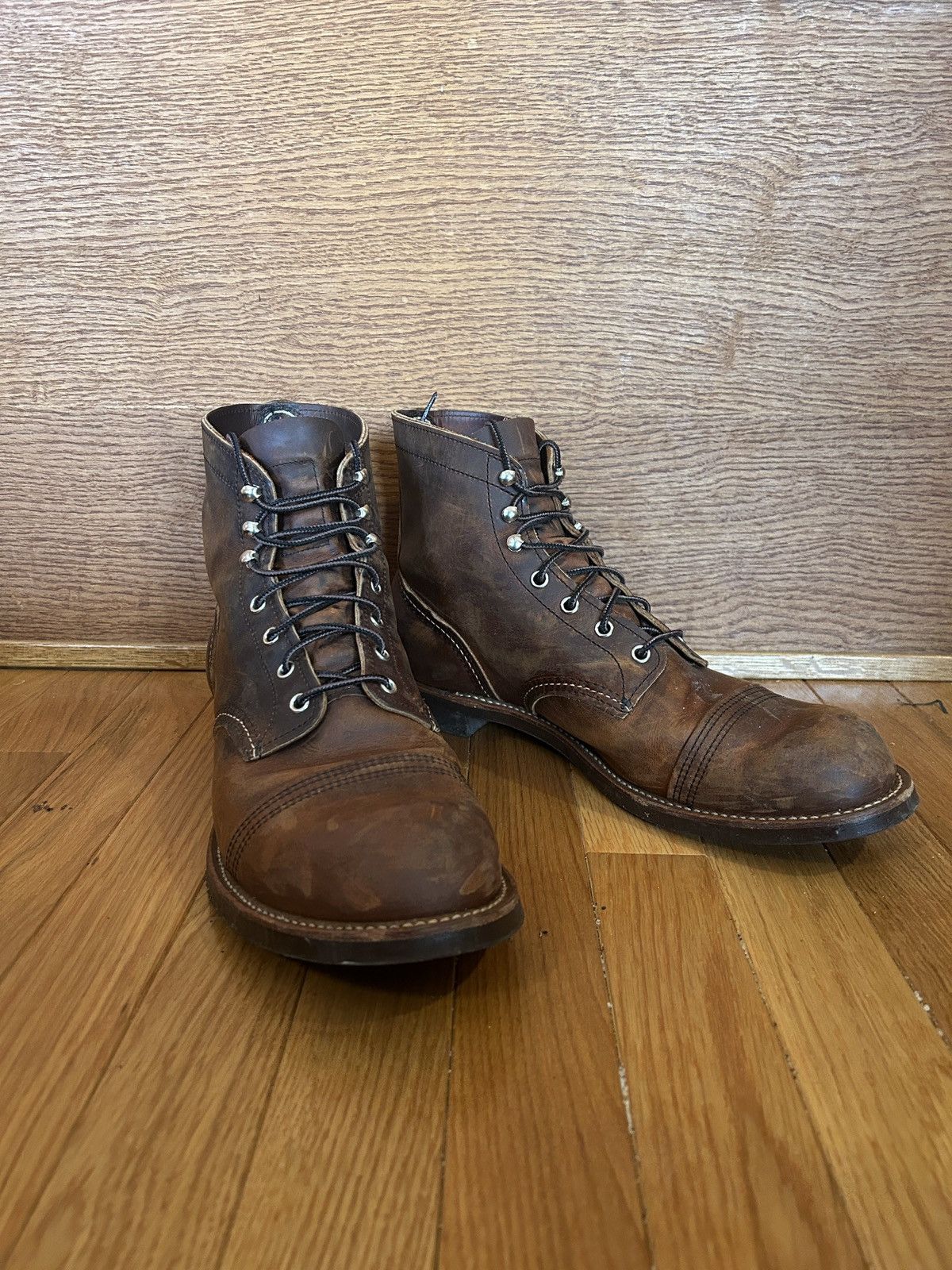 Red Wing Red Wing Iron Rangers Copper Rough and Tough Leather Men 12D ...