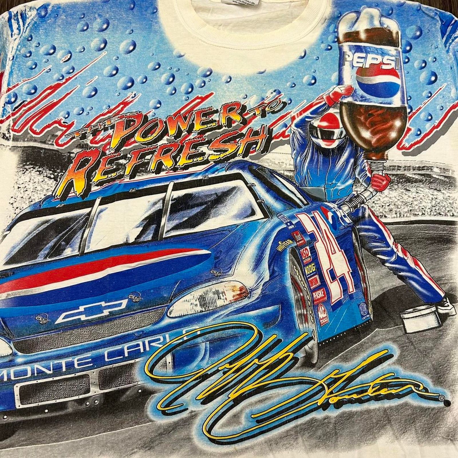 NASCAR × Rare × Vintage Vintage 90s NASCAR Pepsi Racing All Over Print ...