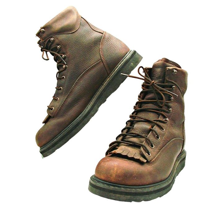 Cabelas Cabela's Newflex Brown Leather Boots Vibram Sole Size 11D La | Grailed