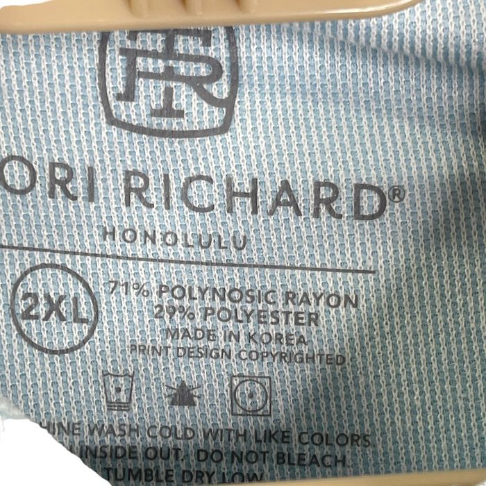 Tori Richard Tori Richard Performance Golf Polo Shirt Powder Blue 2XL ...