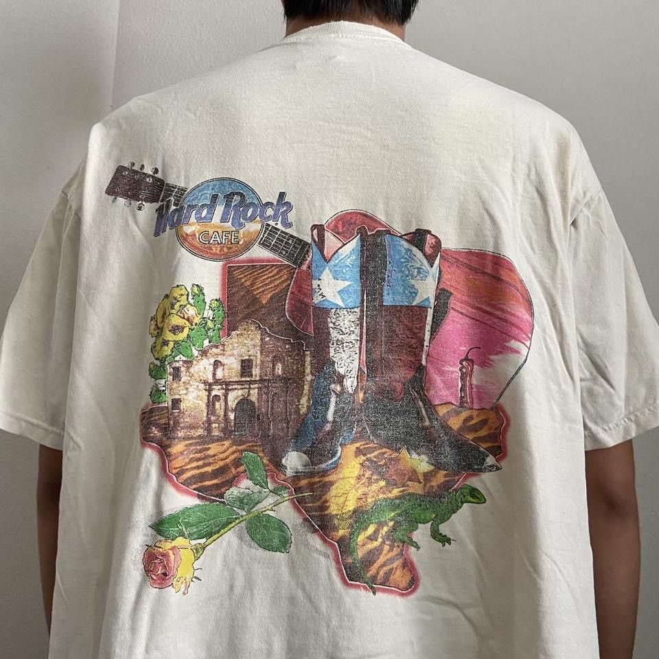 Vintage Vintage Hard Rock Cafe 2000s Graphics White Tee Shirt | Grailed