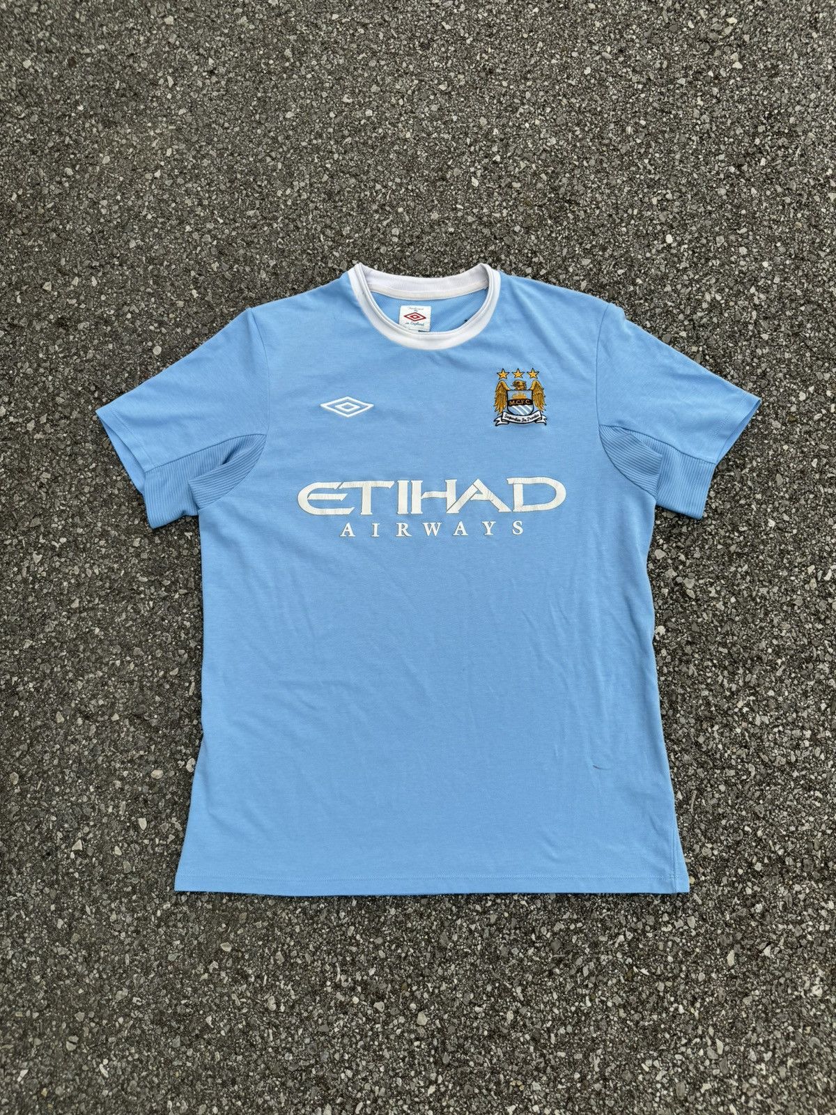 Soccer Jersey × Umbro × Vintage Umbro Manchester City F.C football ...