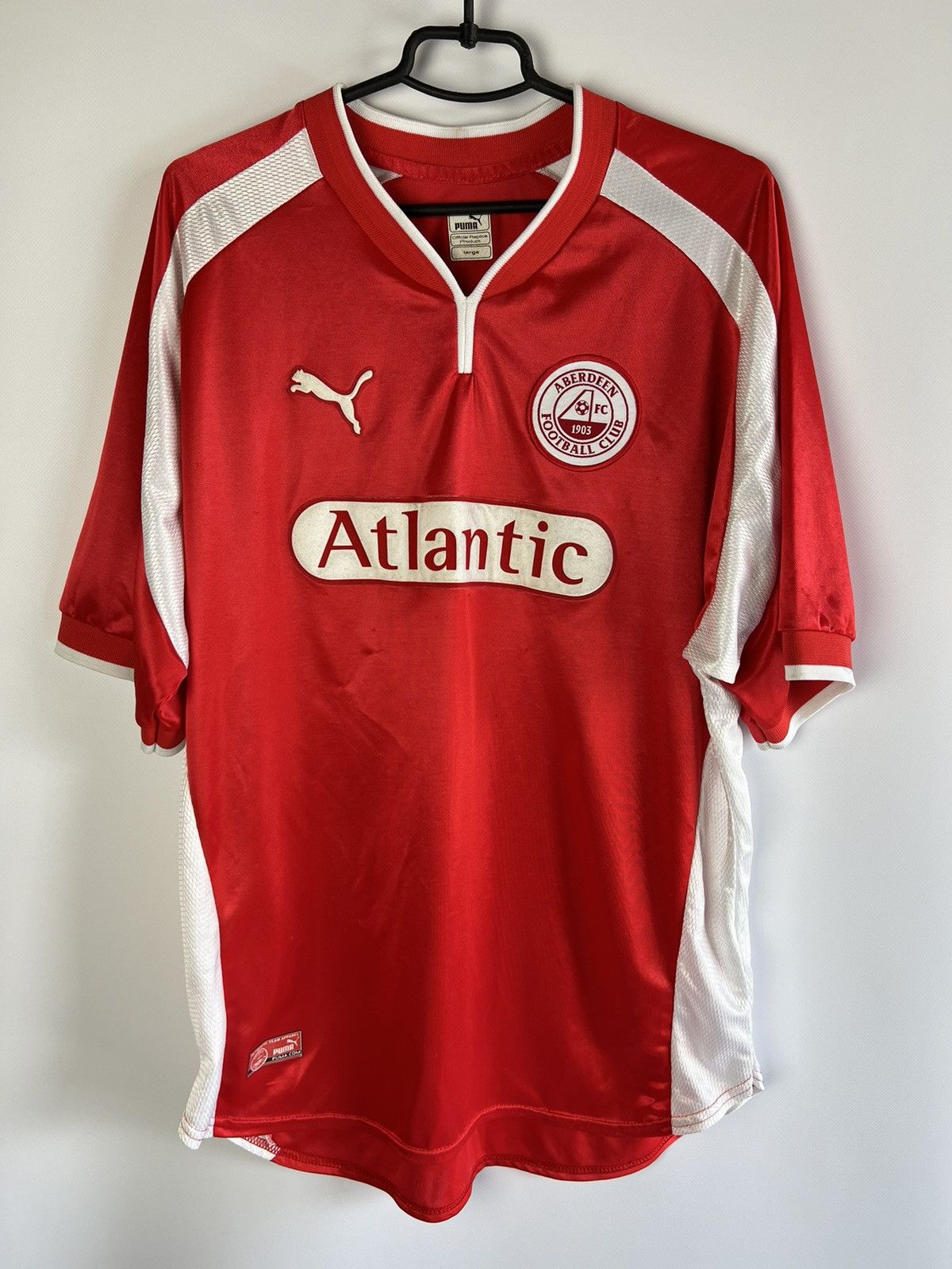 Puma × Vintage Aberdeen 2000 2001 Home Football Shirt Soccer Jersey ...