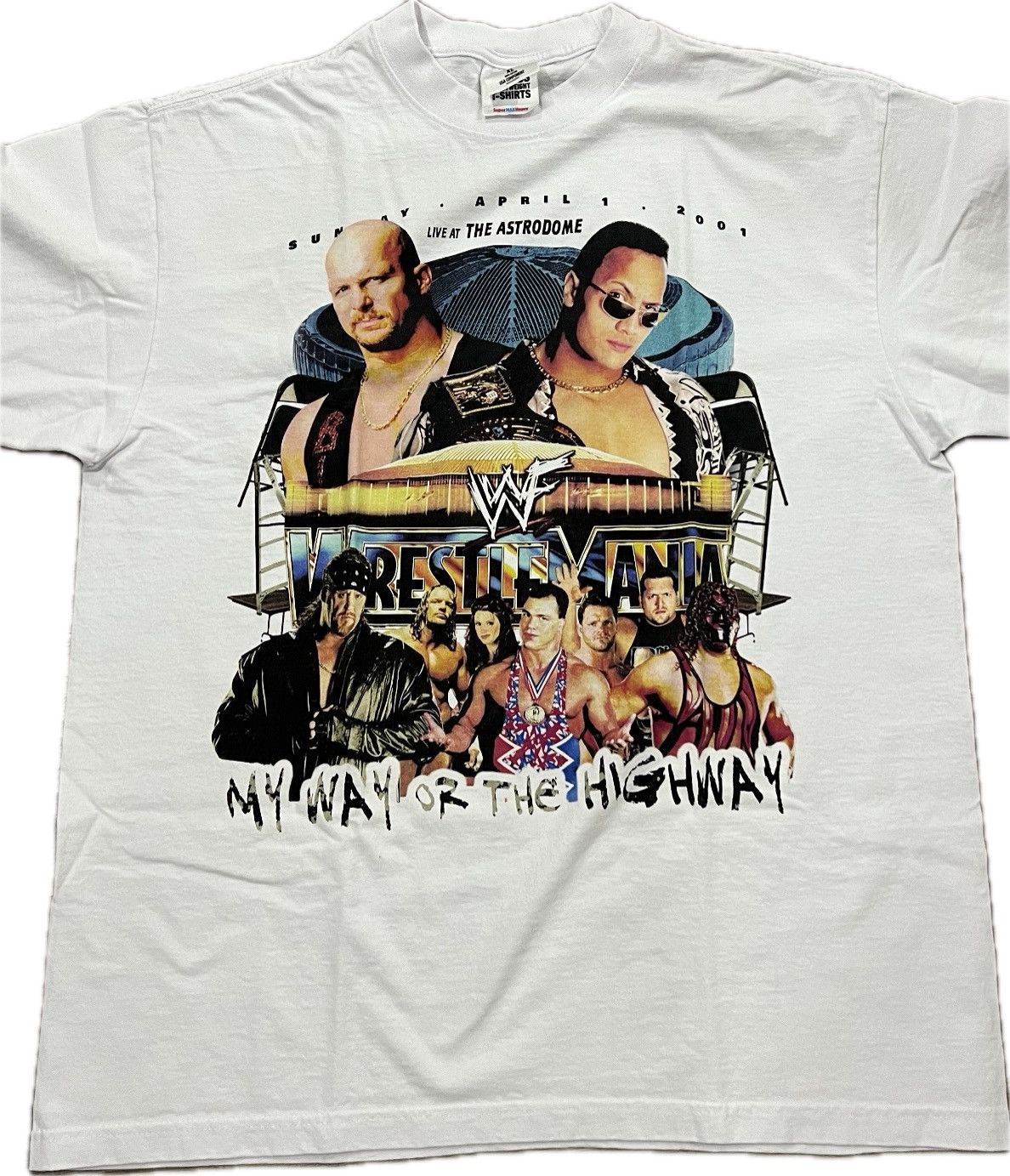Vintage × WWE × WWF WWF Wrestlemania 17 Shirt Size XL | Grailed