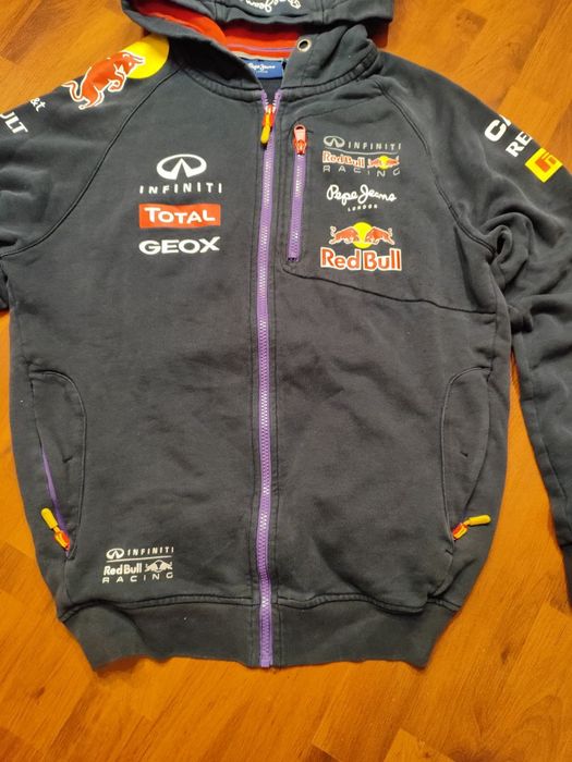 Vintage Pepe Jeans Infiniti Redbull Racing Nascar Drill Zip Hoodie ...