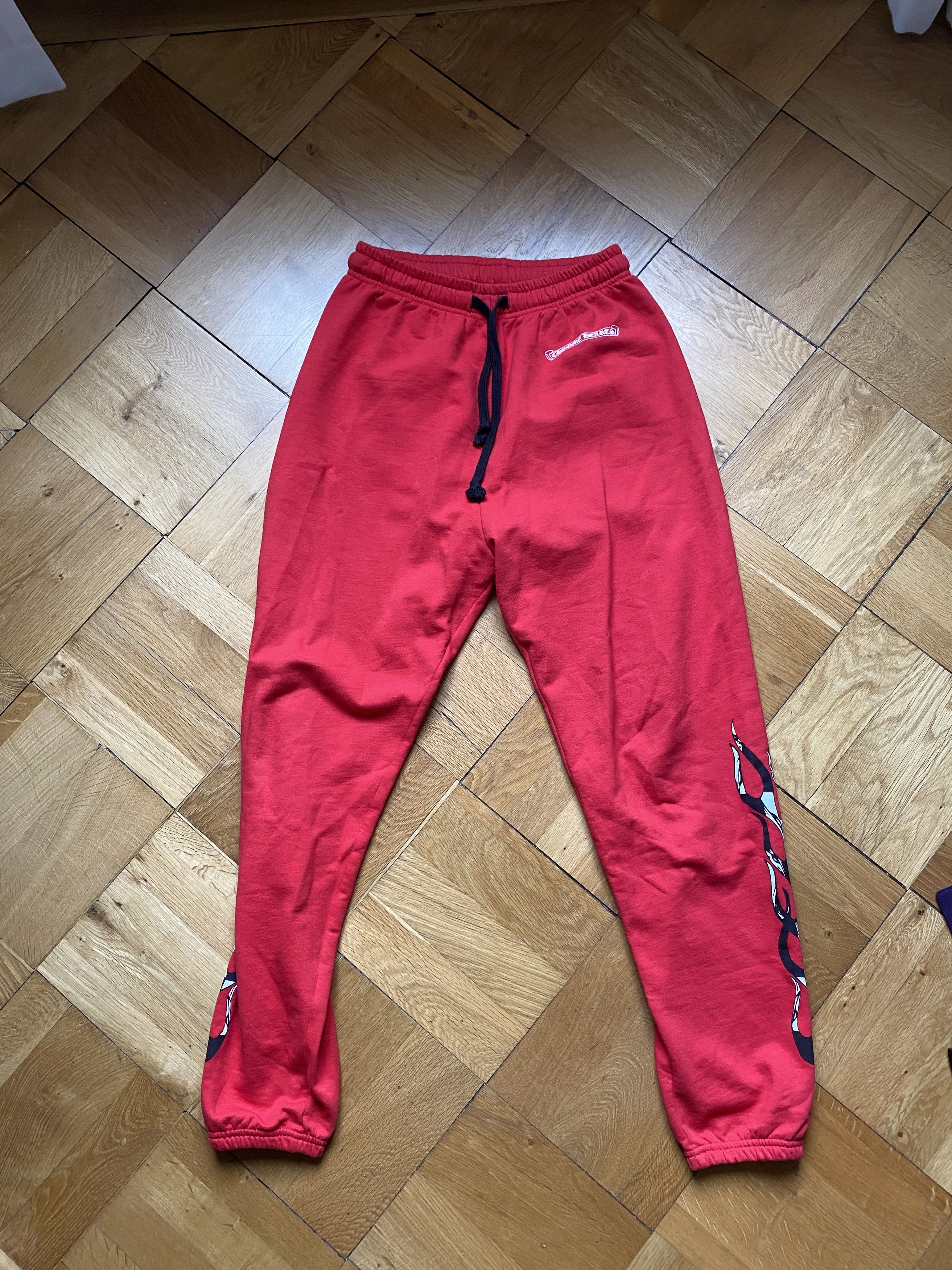 Chrome Hearts Chrome Hearts x Matty Boy 99 Eyes Flames Sweatpants | Grailed