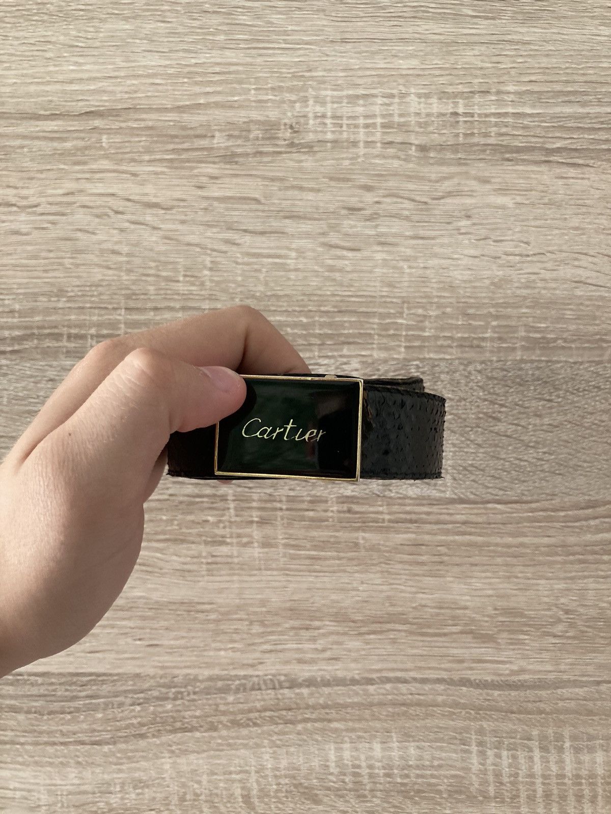 Cartier × Vintage Cartier Snakeskin vintage belt | Grailed