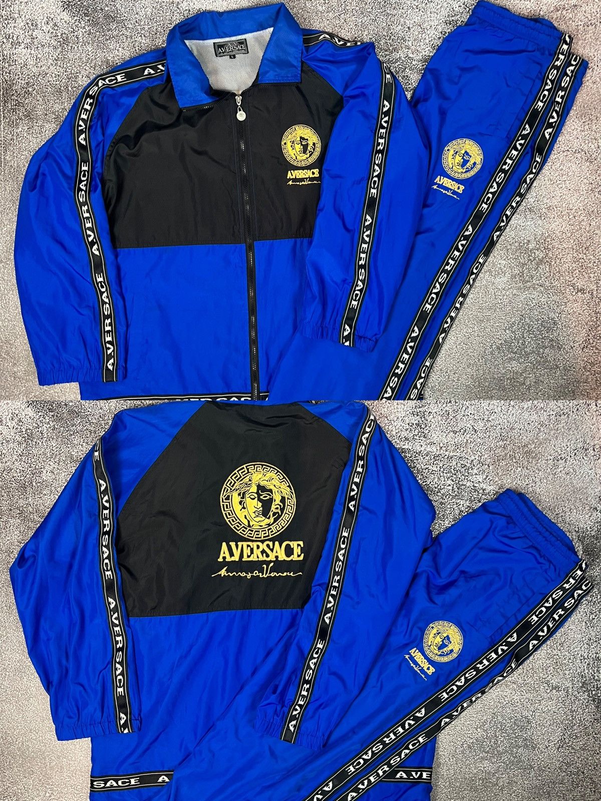 Vintage 90s A.Versace Vintage tracksuit embroidered Medusa greek y2k ...
