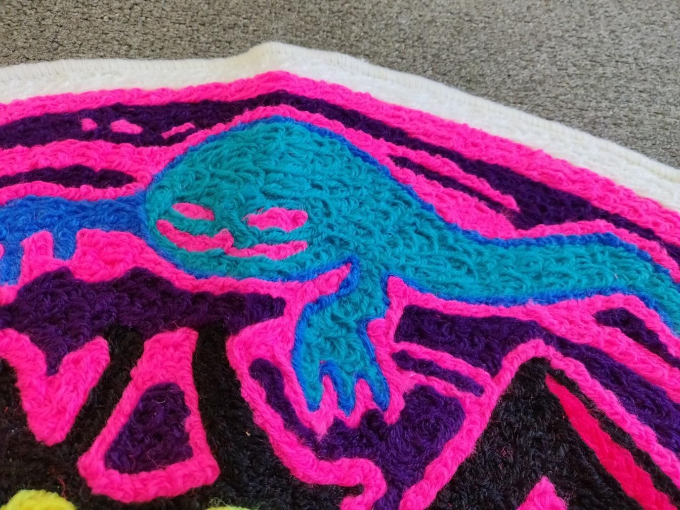 Custom Courage the Cowardly Dog Cartoon Wool Thread Carpet | Grailed