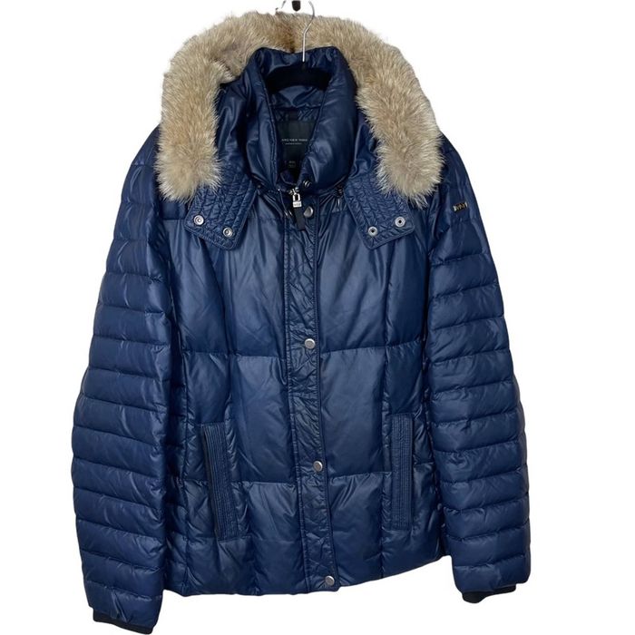Andrew Marc Marc New York Andrew Mark Quilted Hooded Jacket Navy XXL ...