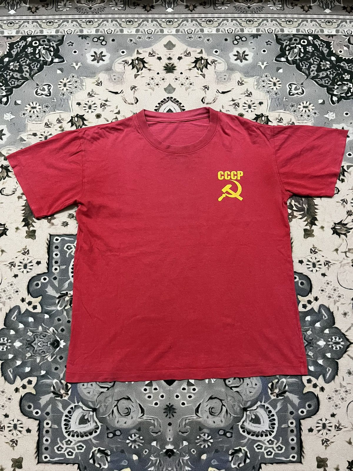 Cccp ⚡️STEAL⚡️Vintage CCCP Soviet Union Emblem Motto Tshirt | Grailed