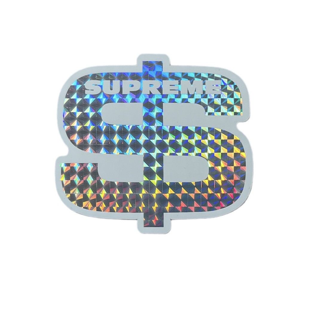 Stickers × Supreme Supreme Dollar Sign Sticker Silver FW22 | Grailed