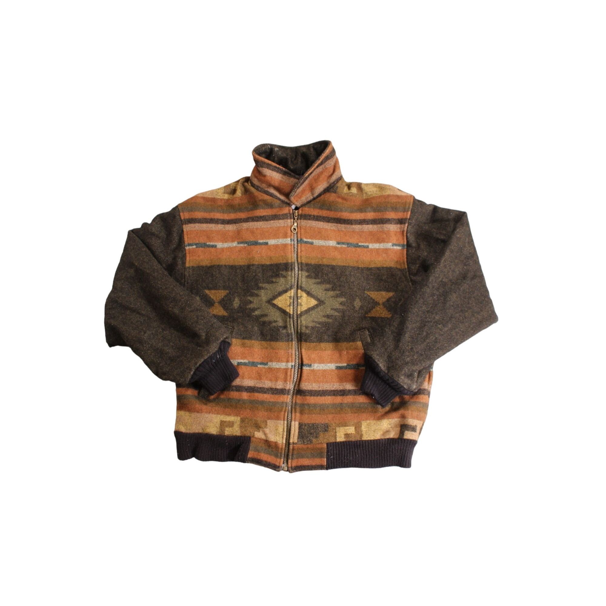 Pendleton Vintage 90s Pendleton Western Wool Jacket Brown L | Grailed