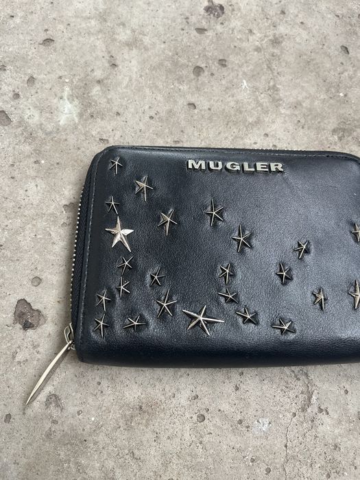 Mugler Mugler Leather Metallic Stars Wallet | Grailed