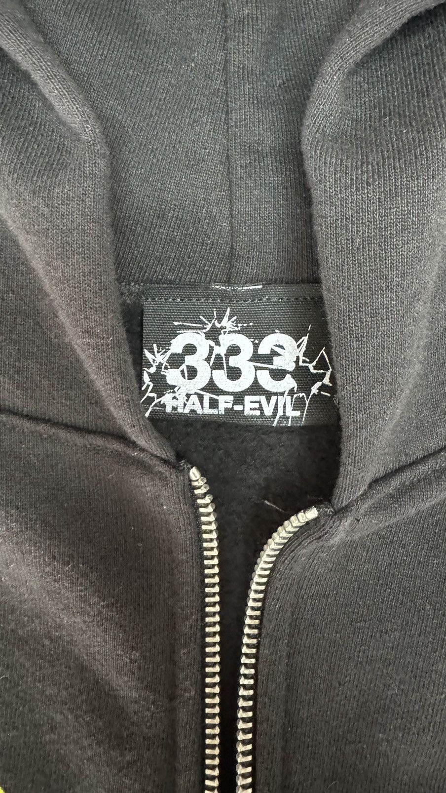 Half Evil Half Evil - racer zip up hoodie | Grailed