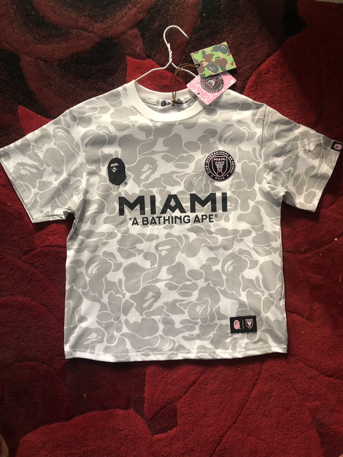 Jersey × Streetwear Bape x Intermiami jersey | Grailed