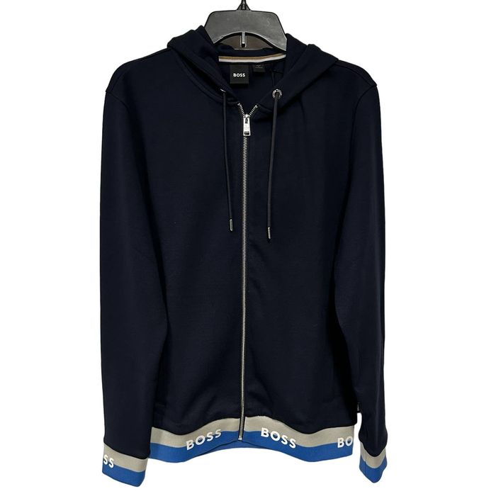 Hugo Boss Boss by Hugo Boss Men's Logo Cotton Blend Hoodie Sweatshirt ...