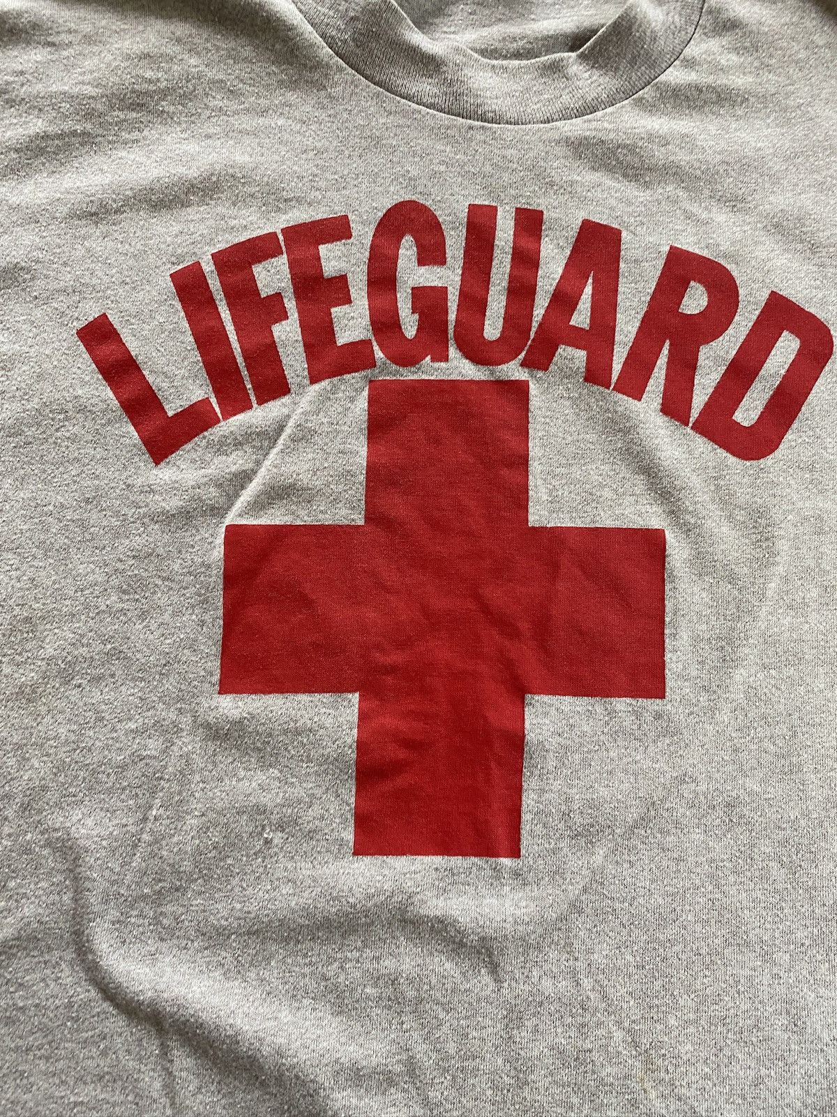 Screen Stars × Vintage Vintage 80’s Lifeguard Single Stitch Grey Screen ...