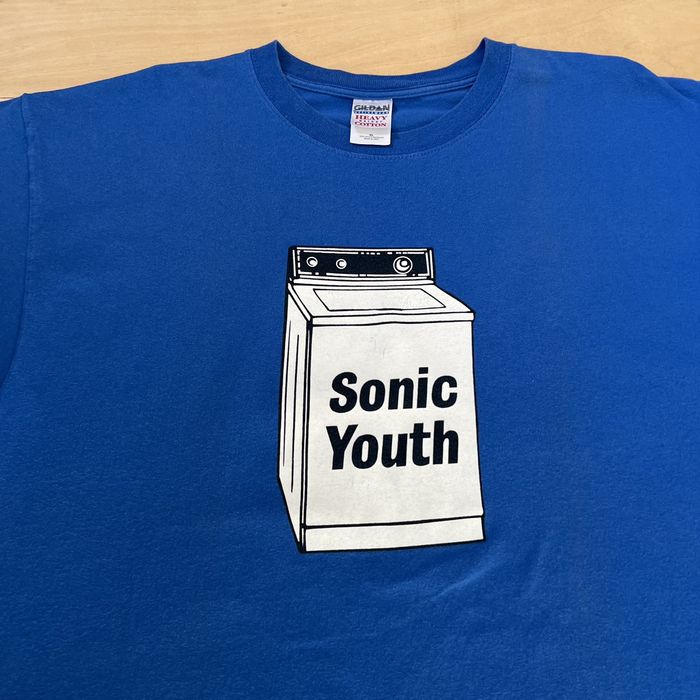 Vintage Vintage Sonic Youth Washing Machine Shirt Blue Y2K Punk Rock ...