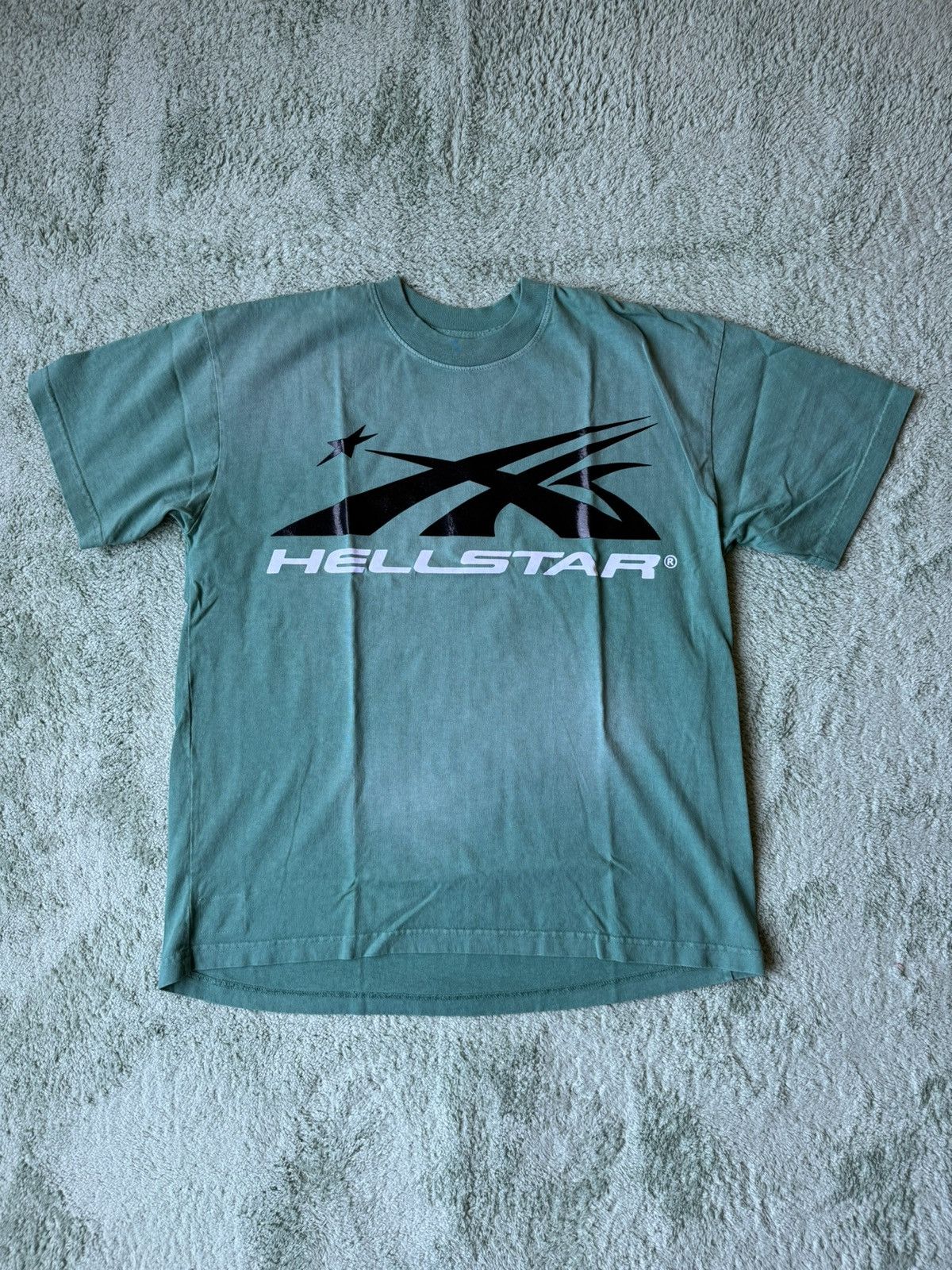 HELLSTAR Hellstar Gel Sports Logo Tee Green | Grailed