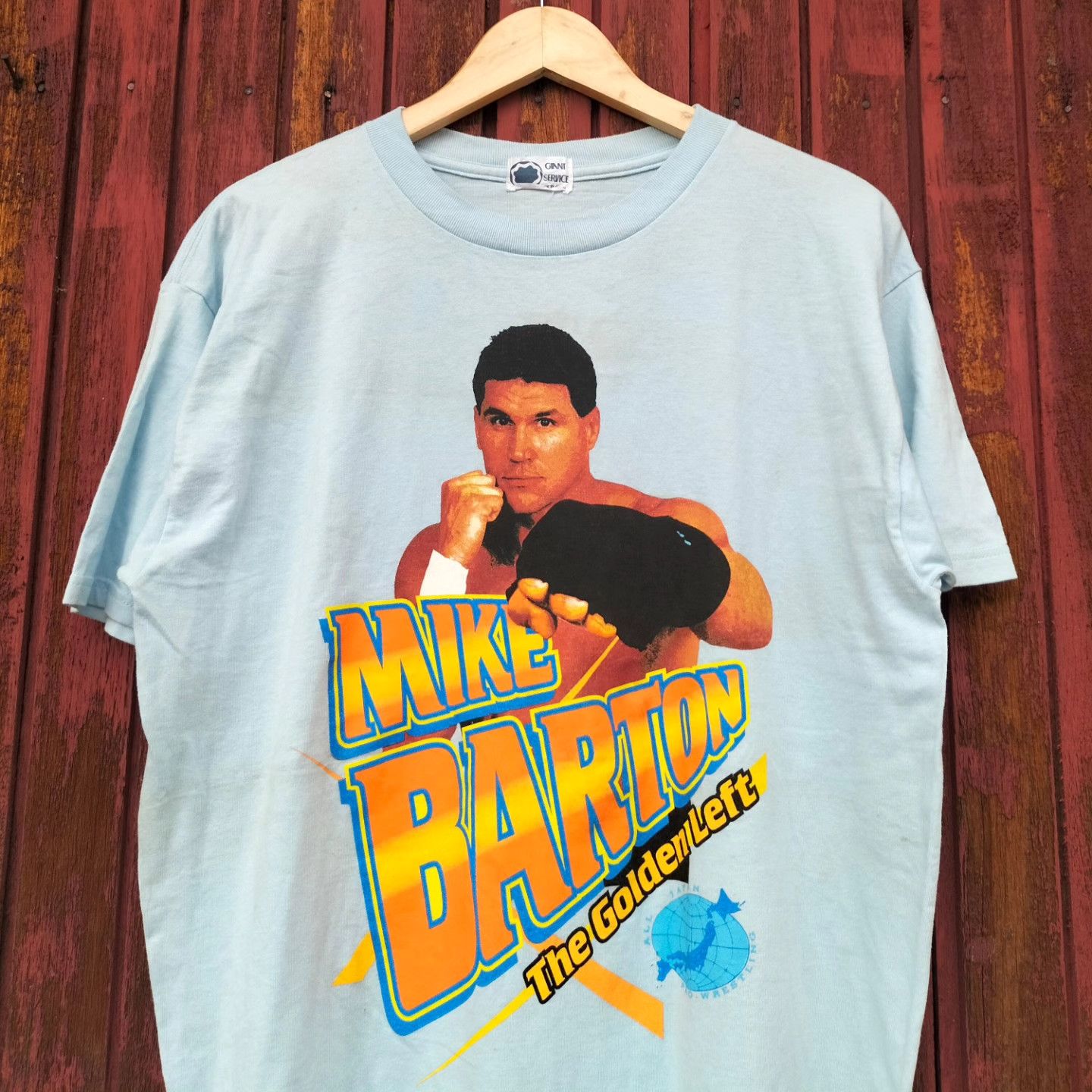 Wcw/Nwo × Wwe × Wwf Vintage AJPW Mike Barton aka Bart Gunn 90s ...