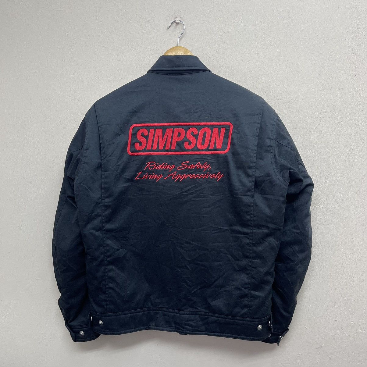 Japanese Brand Vintage Simpson Racing Jacket Embroidery Big Logo | Grailed