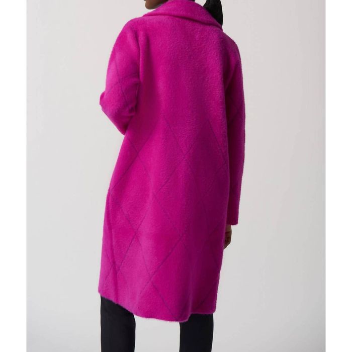 Joseph Ribkoff JOSEPH RIBKOFF Quilted Detail Coat In Fuchsia | Grailed