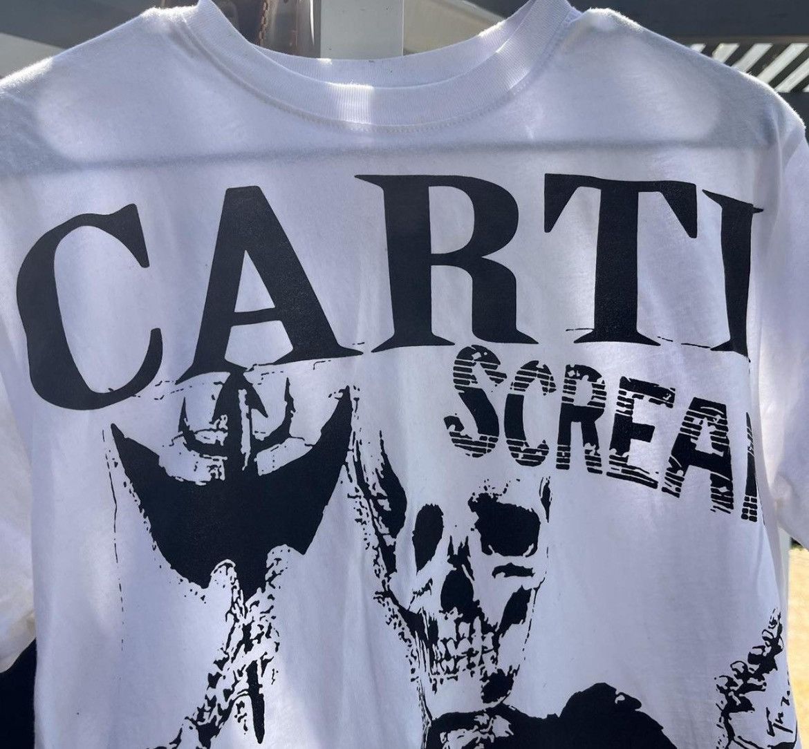 Playboi Carti Playboi Carti 2017 “scream skeleton” concert merch | Grailed