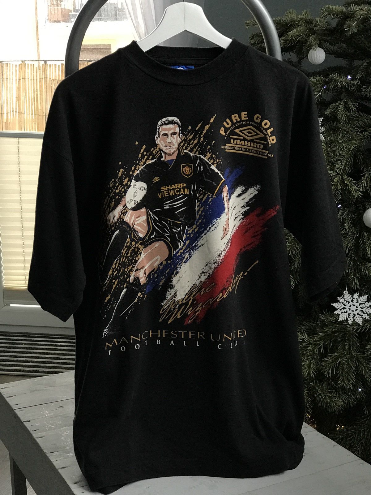 Manchester United × Umbro × Vintage Eric Cantona Umbro Pure Gold Man ...
