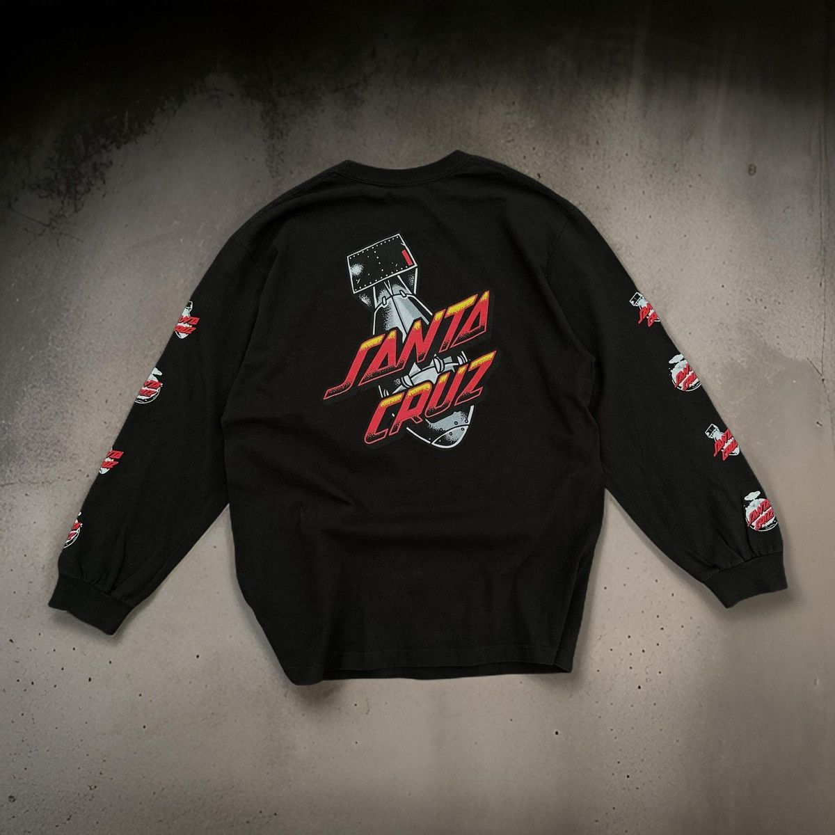 Vintage Atomic Bomb NHS Tag Rare Longsleeve | Grailed