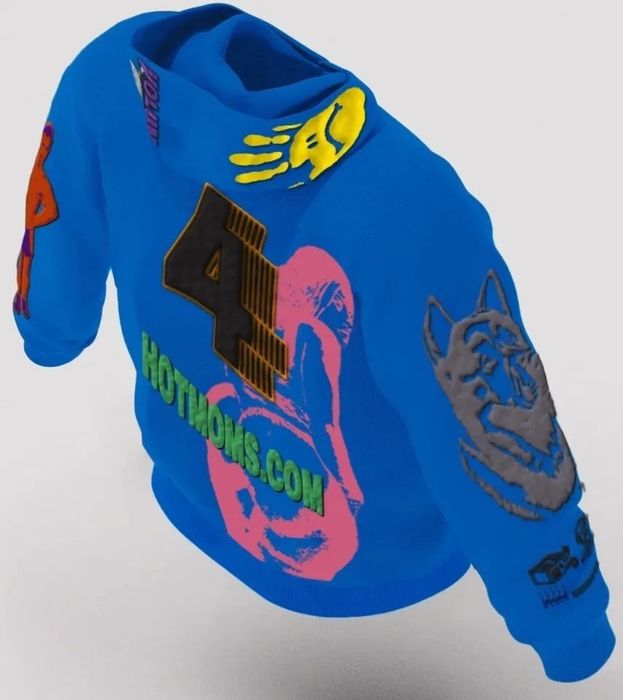 Drake FATD hoodie blue | Grailed