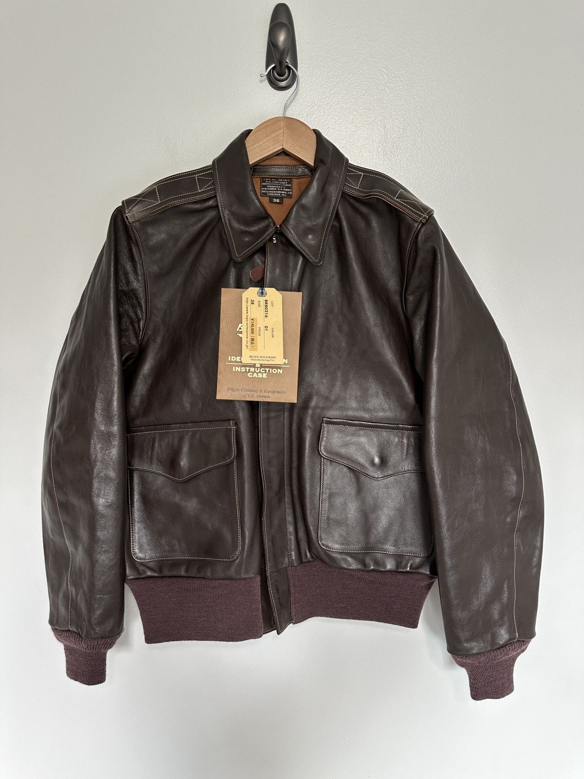 Buzz Rickson's Buzz Rickson Japan 1944 Model Military A-2 Horsehide ...