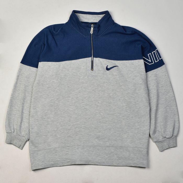 Nike NIKE VINTAGE QUARTER ZIP SWEATSHIRT GREY | Grailed