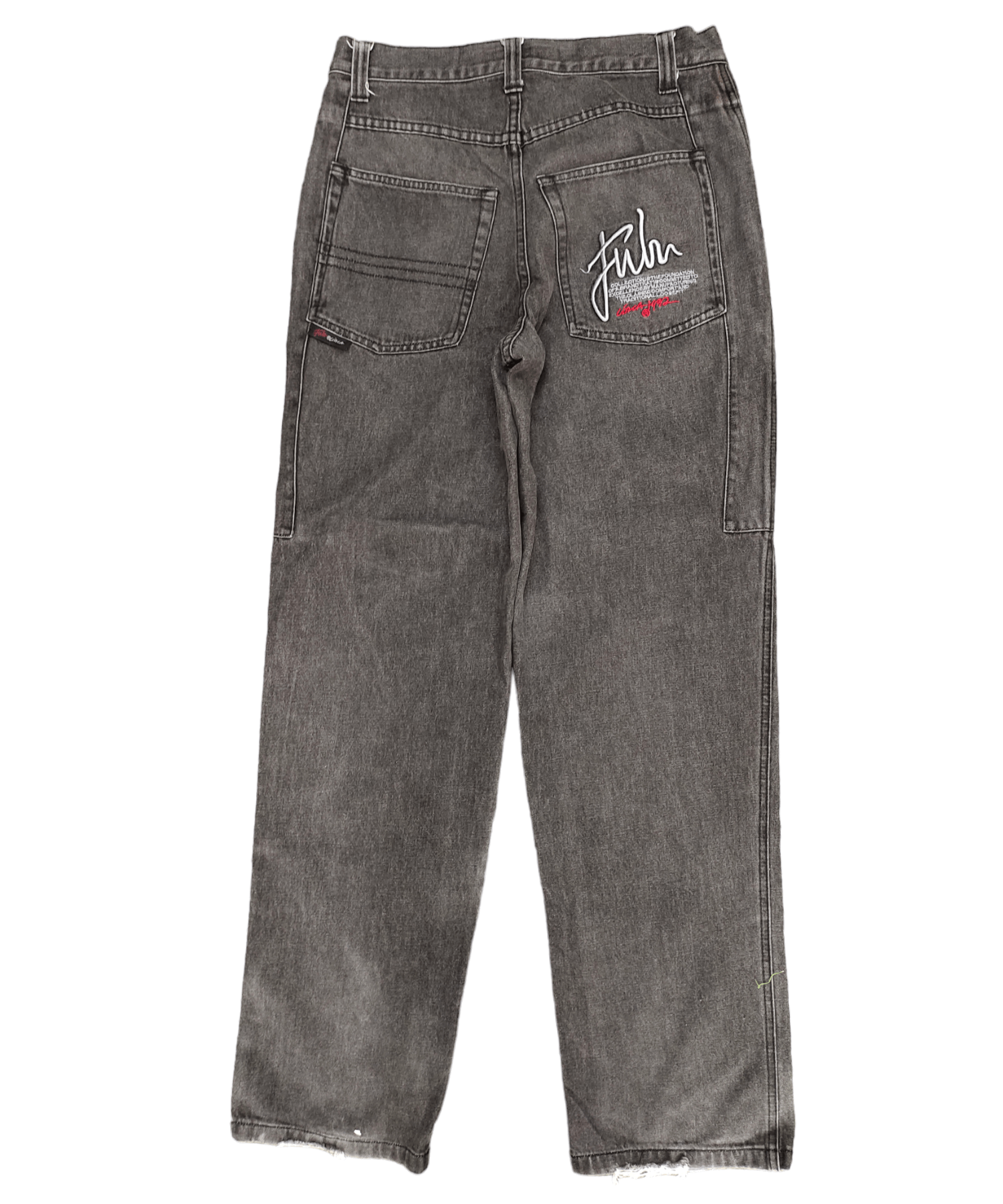 Fubu × Jnco × Southpole Baggy Jeans Fubu Embroidered Wide Leg Baggy Y2k ...