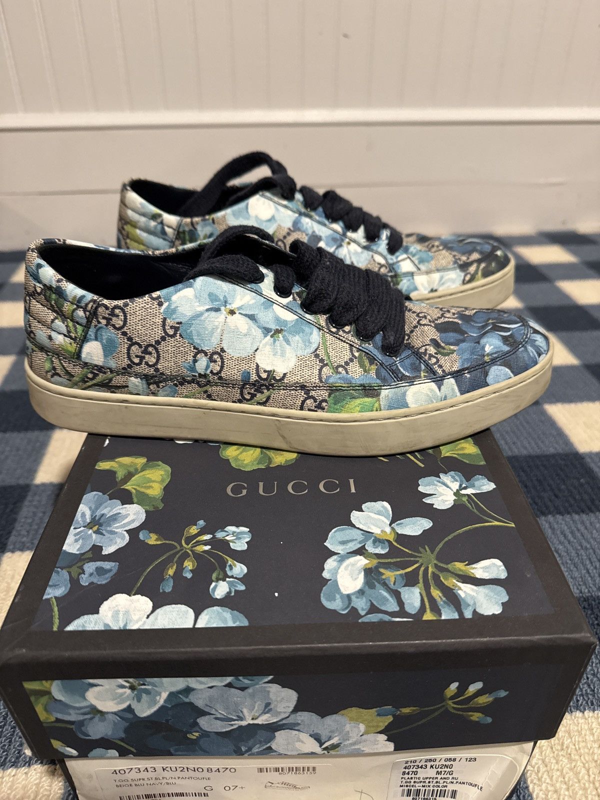 Gucci GUCCI GG SUPREME CANVAS BLOOM PRINT | Grailed