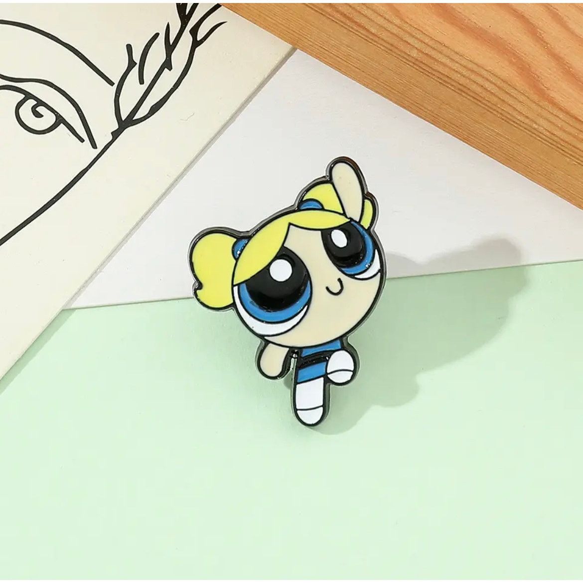 Usaf The Powerpuff Girls Bubbles Enamel Pins 19-2 | Grailed