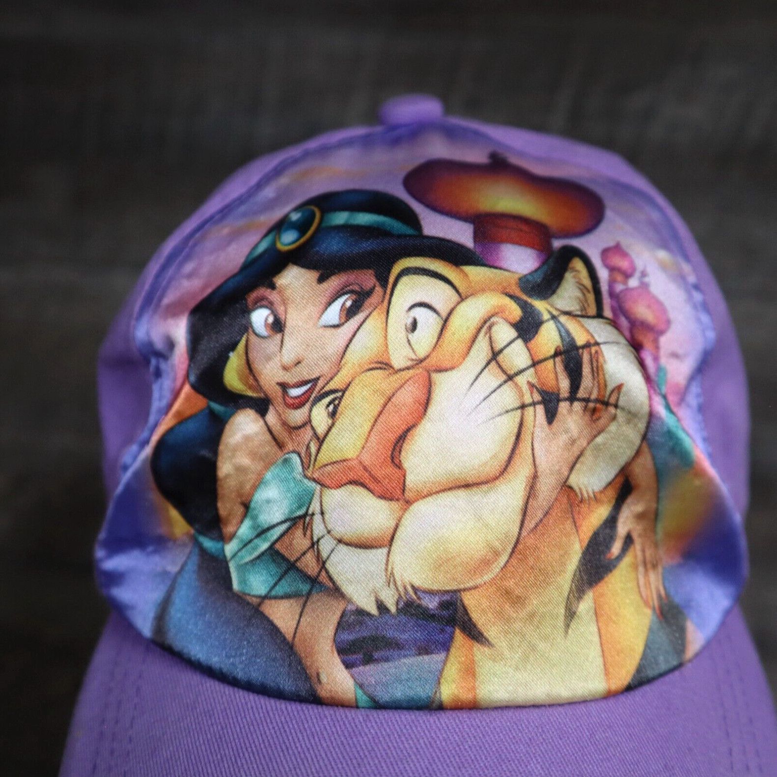 Disney Authentic Disney Princess Aladdin Jasmine Rajah Graphic Baseball ...