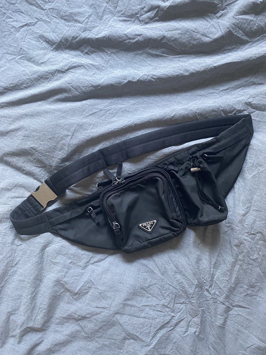 Prada Prada Nylon Waist Bag Black Fanny Bum Crossbody Shoulder | Grailed