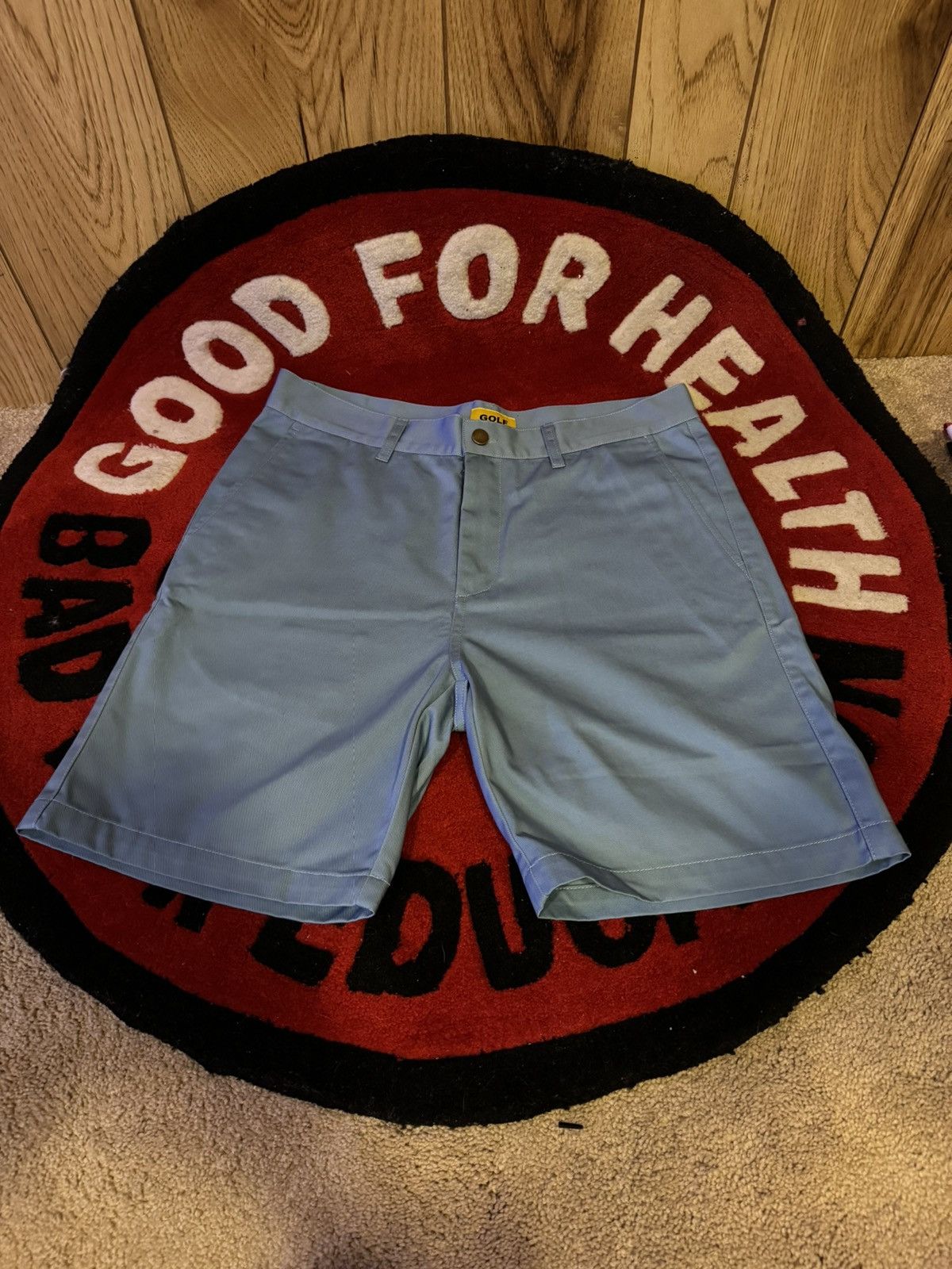 Golf Wang × Tyler The Creator GOLFWANG blue chino shorts | Grailed